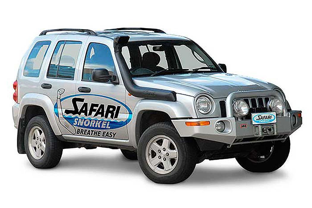 Safari 4X4 Snorkel for the Jeep Cherokee Liberty KJ 3.7L Petrol Piranha Off Road Products
