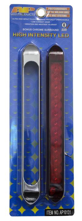 Slimline Led Red 12V With Chrome – Piranha Off Road Products