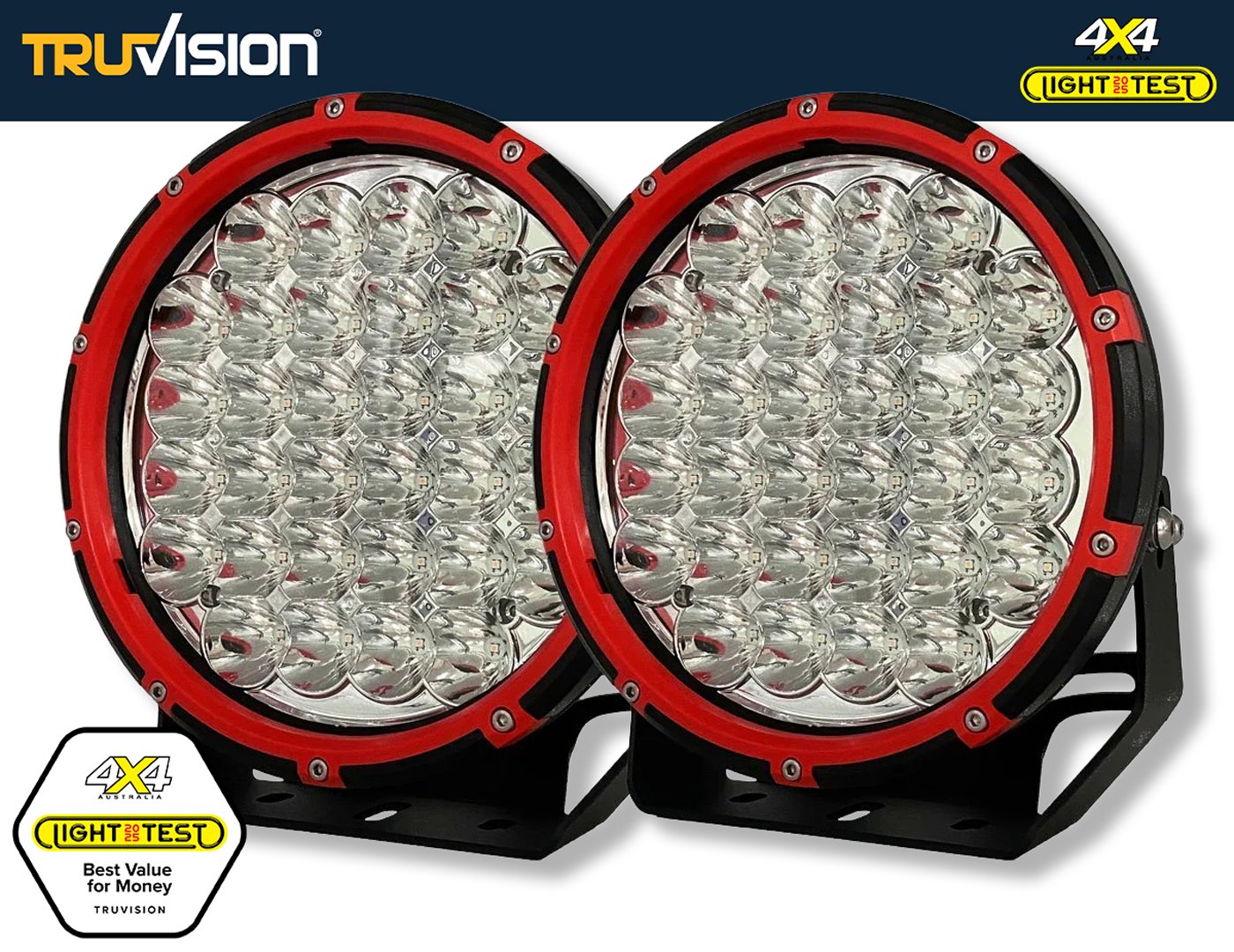 Tru Vision 9" LED Driving Light Kit – Best Value | Piranha Off Road